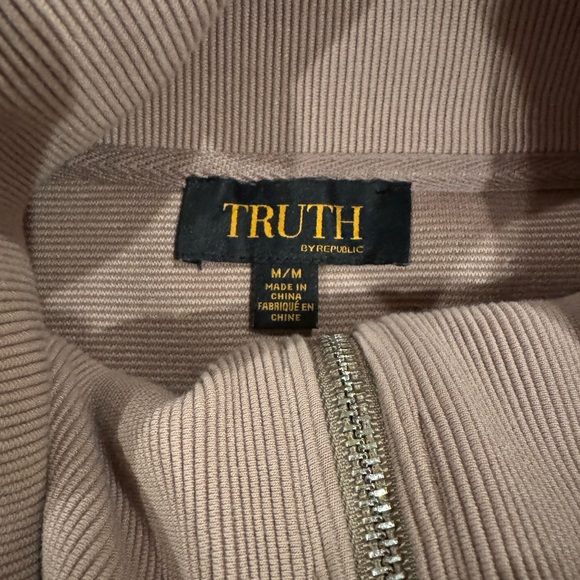 Truth | Sweaters | Truth By Republic Ribbed Jacket Size M | Poshmark